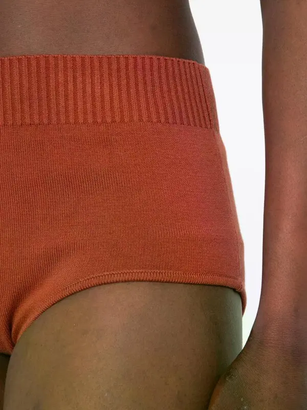 Plan C Ribbed Waist Shorts
