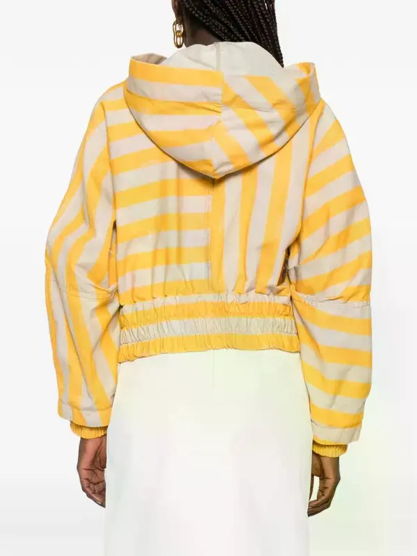 Fendi Striped Hooded Jacket
