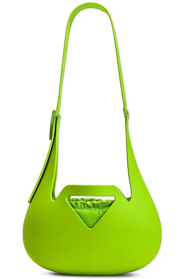 Bottega Veneta Small Moulded Shoulder Bag - Acid Green