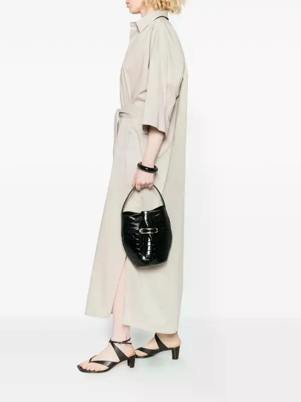 PANICALE Belted Midi Shirt Dress