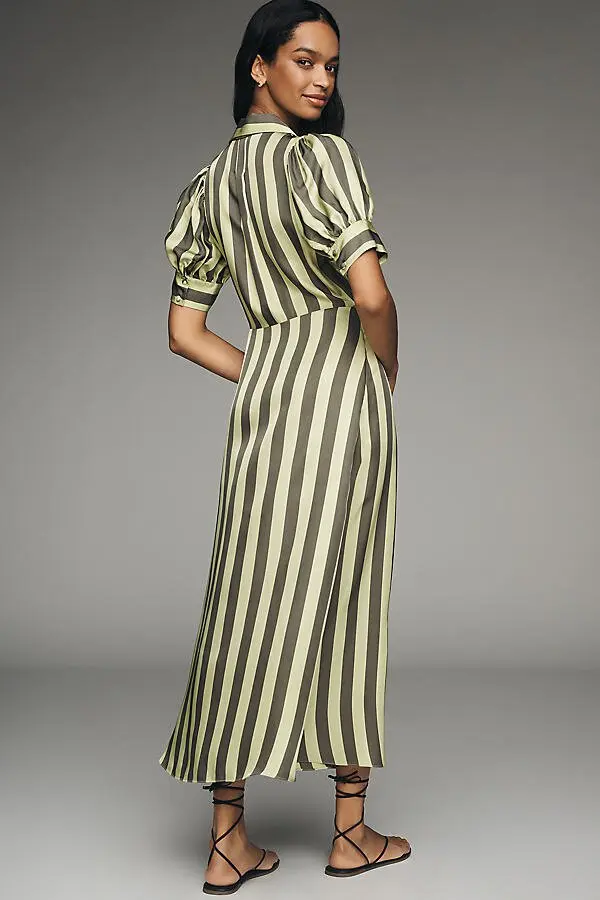 Hunter Bell Iris Tie-front Midi Dress