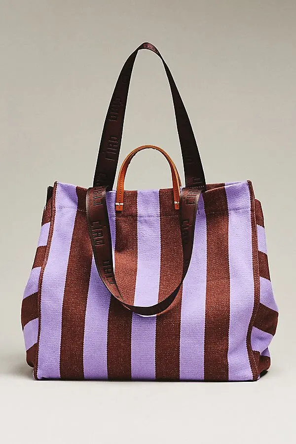 Clare V. Beach Tote And Clutch Bag