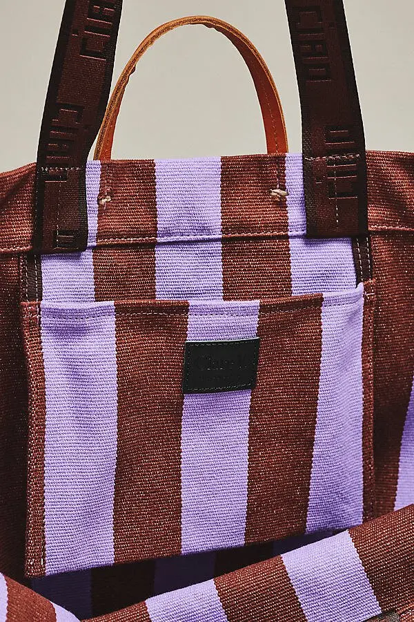 Clare V. Beach Tote And Clutch Bag