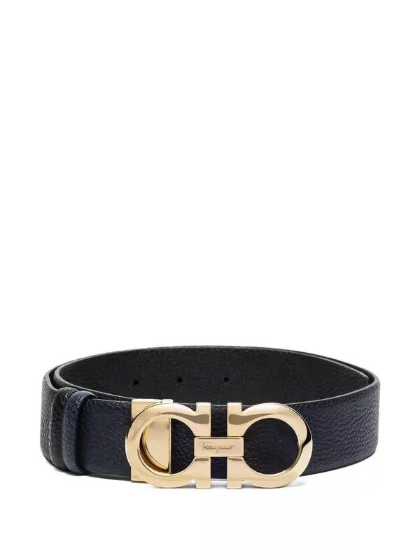 FERRAGAMO Gancini Buckle Belt - Blue