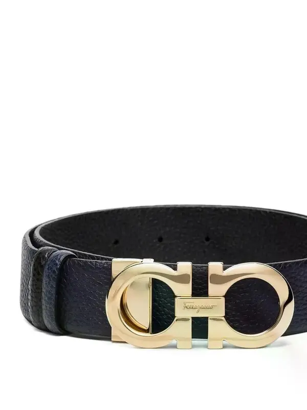 FERRAGAMO Gancini Buckle Belt - Blue