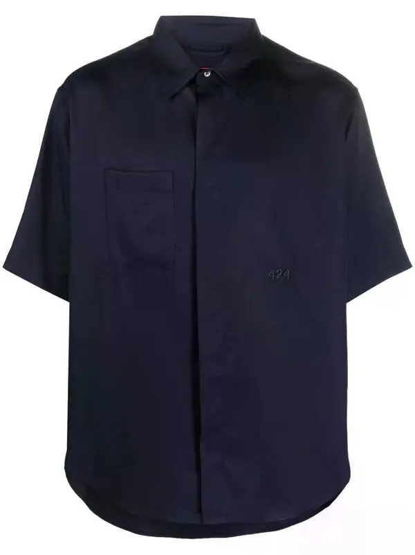 424 Logo-embroidered Short-sleeve Shirt