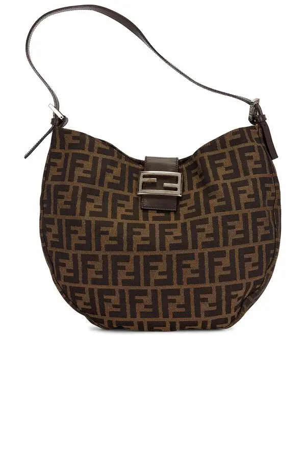 Fendi Zucca Hobo Bag - Brown