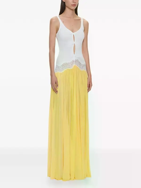 Christopher Esber Verner Cut-out Lace-trim Maxi Dress