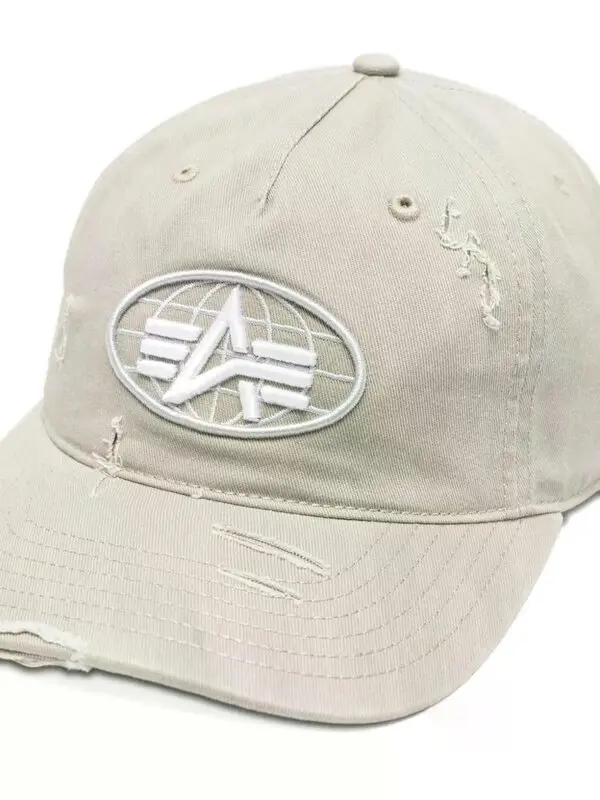 Alpha Industries Logo-patch Distressed Cap