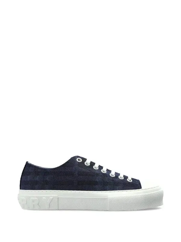 Burberry Lace-up Platform Sneakers - Blue