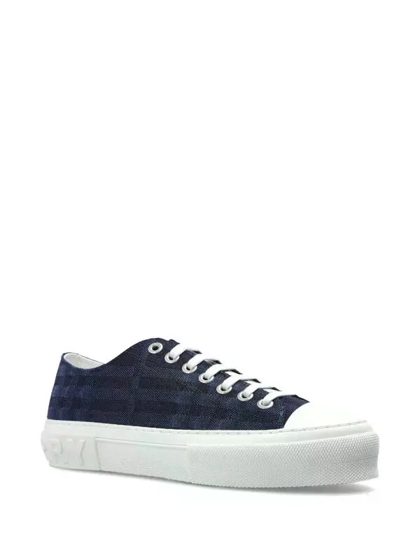 Burberry Lace-up Platform Sneakers - Blue