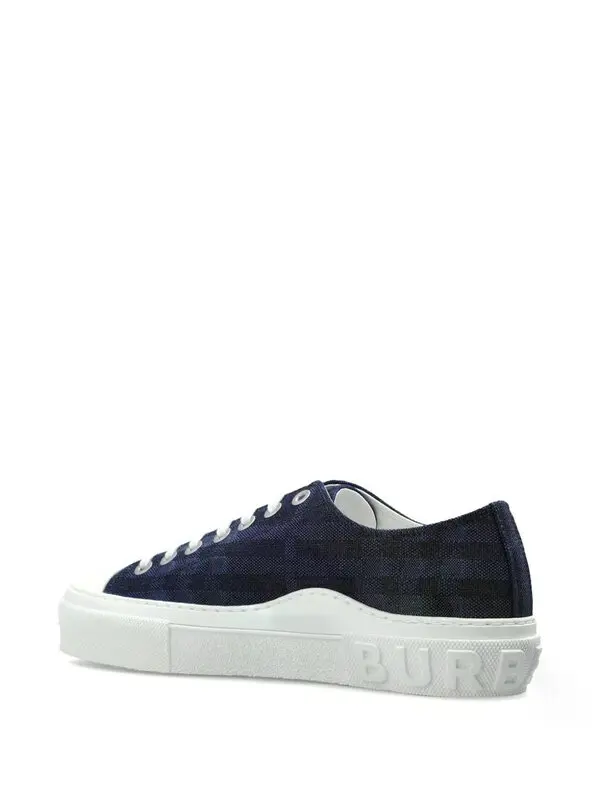 Burberry Lace-up Platform Sneakers - Blue