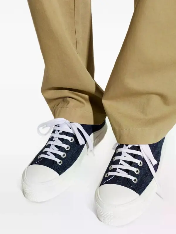 Burberry Lace-up Platform Sneakers - Blue
