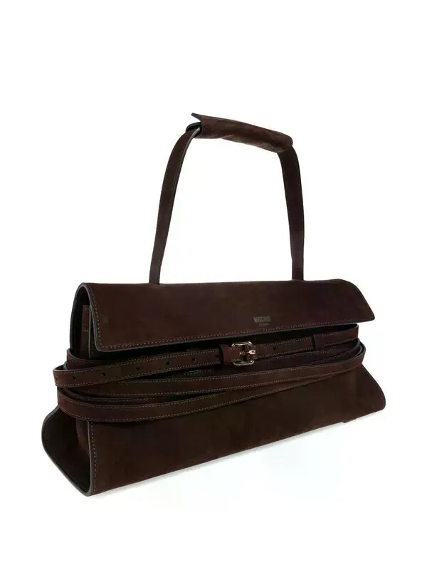 Moschino Tie Me Shoulder Bag - Brown