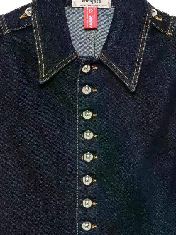 ALESSANDRO ENRIQUEZ Button Denim Jacket