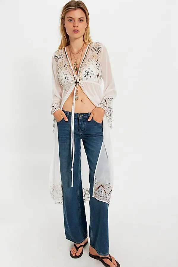 Free People Mirabella Maxi Top - Whisper White