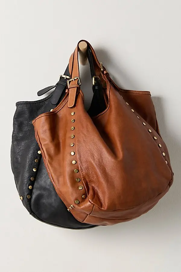 BOLSA NOVA Slouchy Stud Tote - Black
