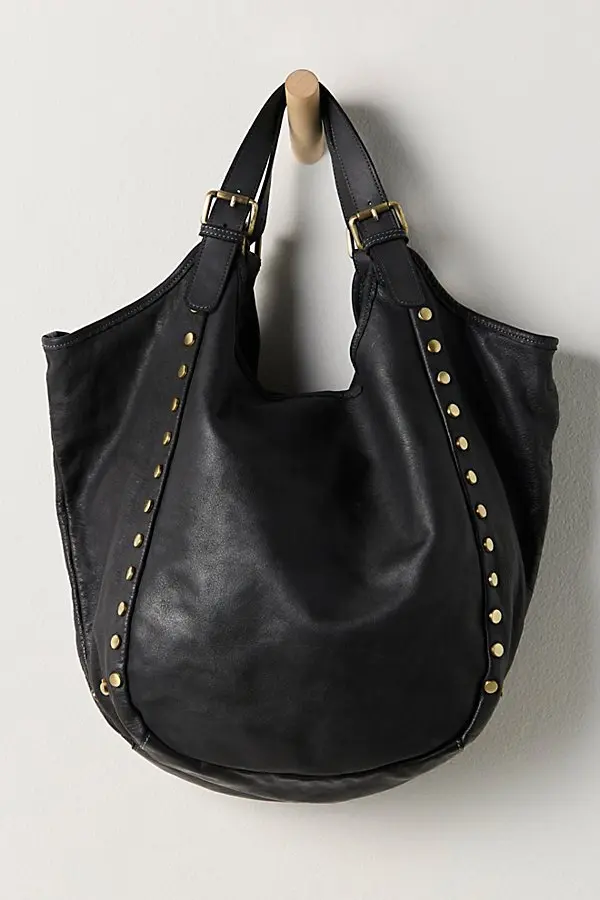 BOLSA NOVA Slouchy Stud Tote - Black