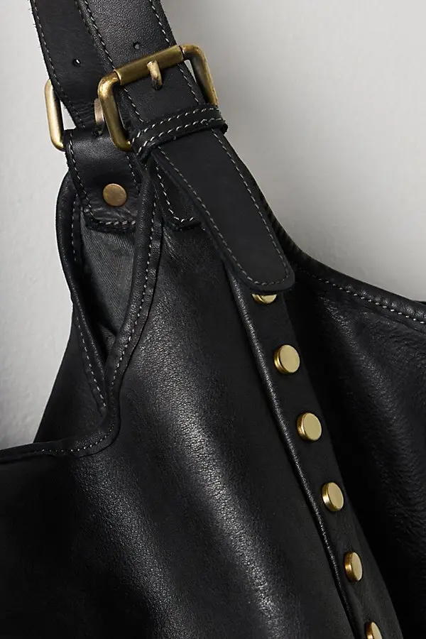 BOLSA NOVA Slouchy Stud Tote - Black
