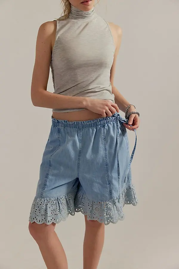 Free People Riviera Cutwork Bloomer