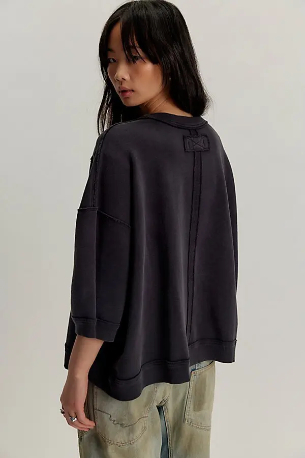 Free People We The Free Everything Printed Pullover - Apple Combo