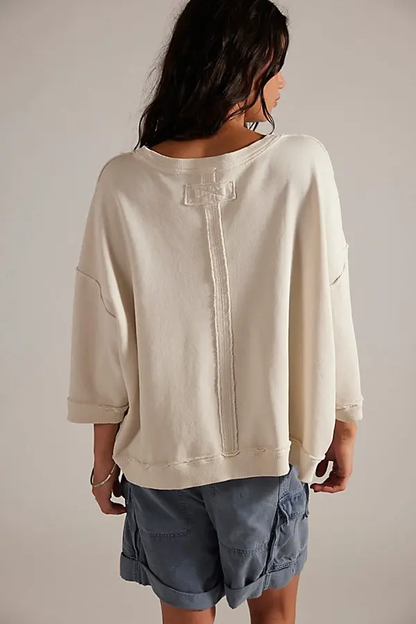 Free People We The Free Everything Printed Pullover - Coconut Combo