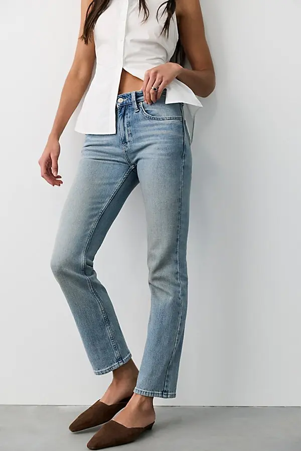 Free People We The Free Nash Straight-leg Jeans - Laredo