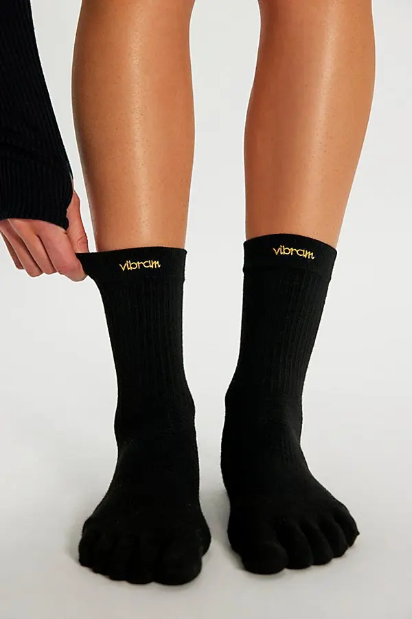 Vibram Toe Socks - Black