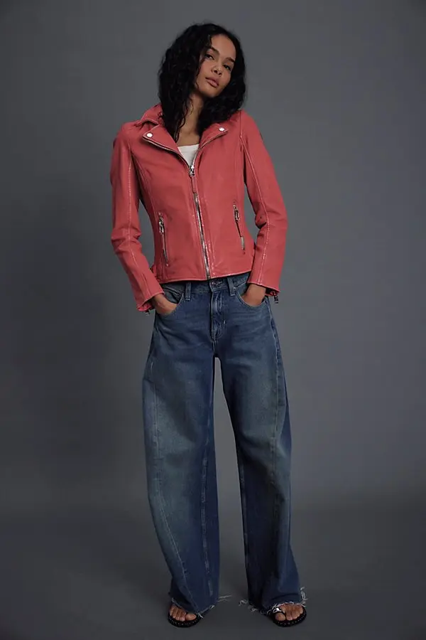 MAURITIUS LEATHER Mauritius Louiza Leather Moto Jacket