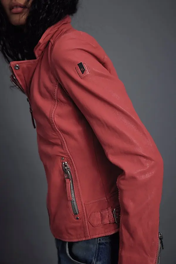 MAURITIUS LEATHER Mauritius Louiza Leather Moto Jacket