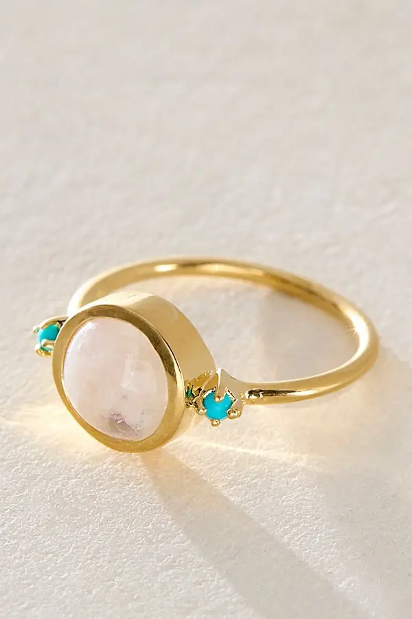 STUDIO GRUN Hidden Star Ring - Moonstone
