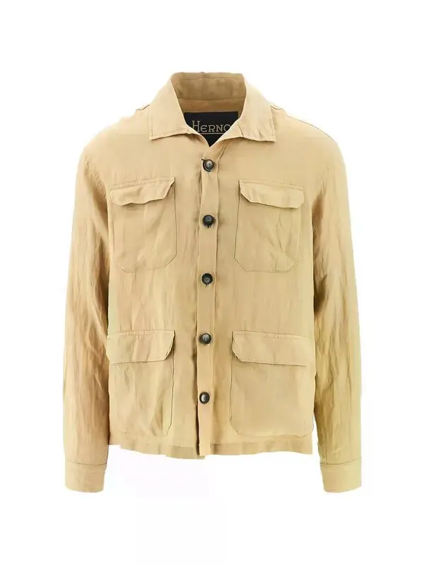 Herno Linen Shirt Jacket