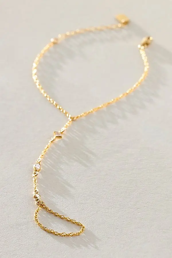 SET & STONES Tavi Hand Chain - Gold