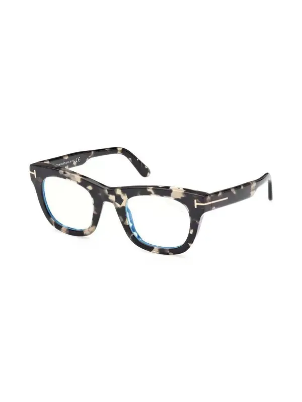 TOM FORD Tortoiseshell Square-frame Glasses - Black