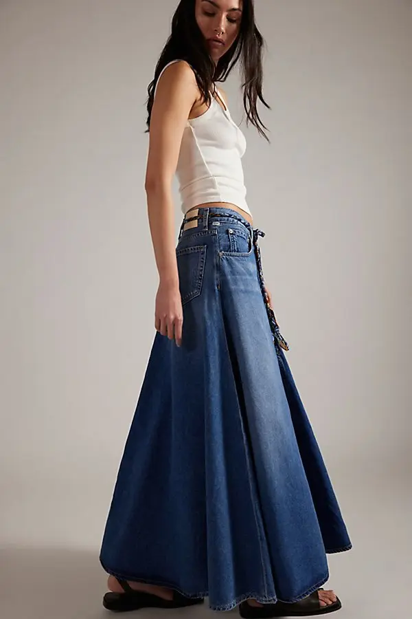 Citizens Of Humanity Fluid Maxi Skirt - Wallflower - Fp Exclusive
