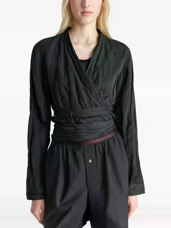 LEMAIRE V-neck Long-sleeve Top