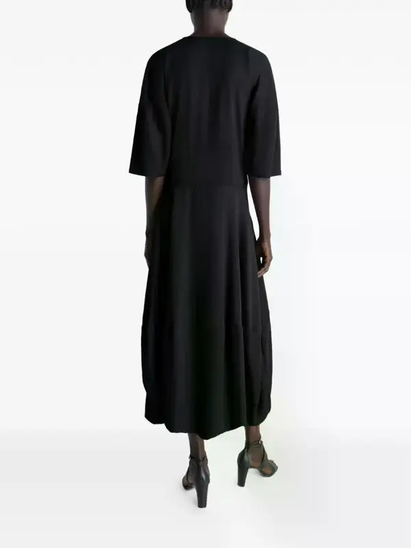 LEMAIRE Balloon Midi Dress - Black