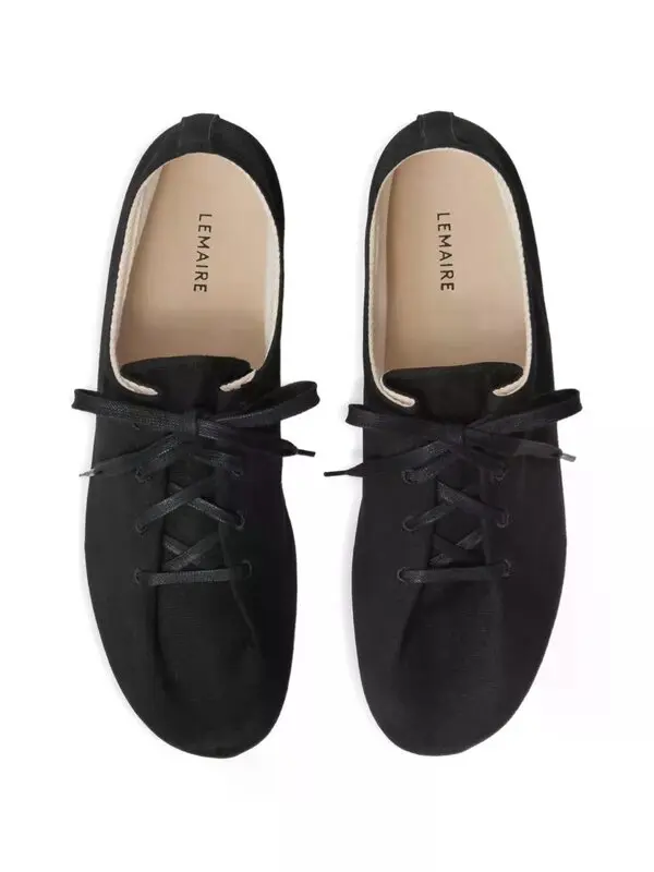 LEMAIRE Lace-up Derby Piqué Cotton Canvas Sneakers