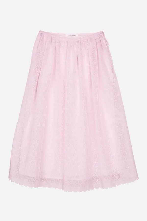 Cecilie Bahnsen Midi Skirt - Rosa