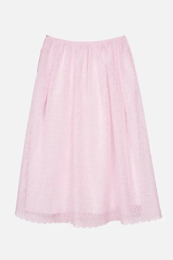 Cecilie Bahnsen Midi Skirt - Rosa