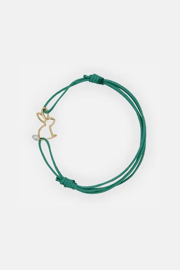 ALIITA Conejo Pearl Cord Bracelet - Verde
