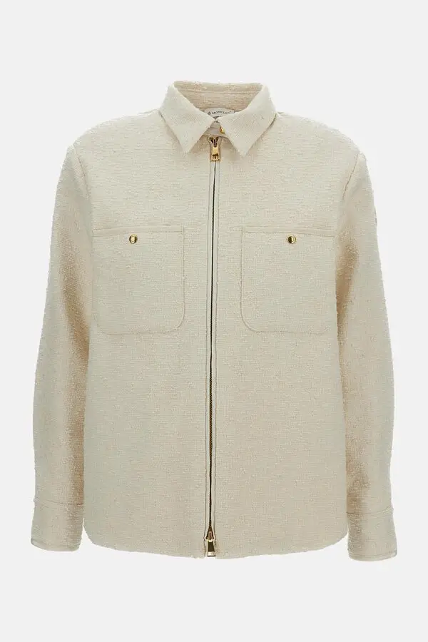 Moncler Padded Shirt Jacket - White
