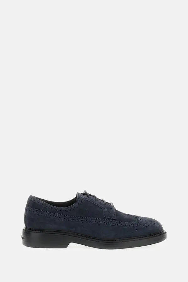 Hogan H704 Perforated Derby Shoes
