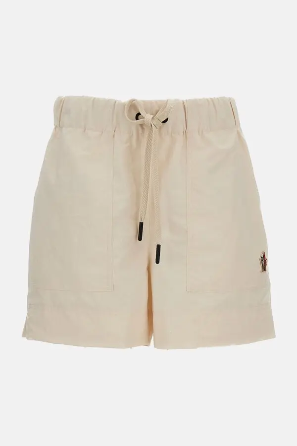 Moncler Technical Fabric Shorts - White