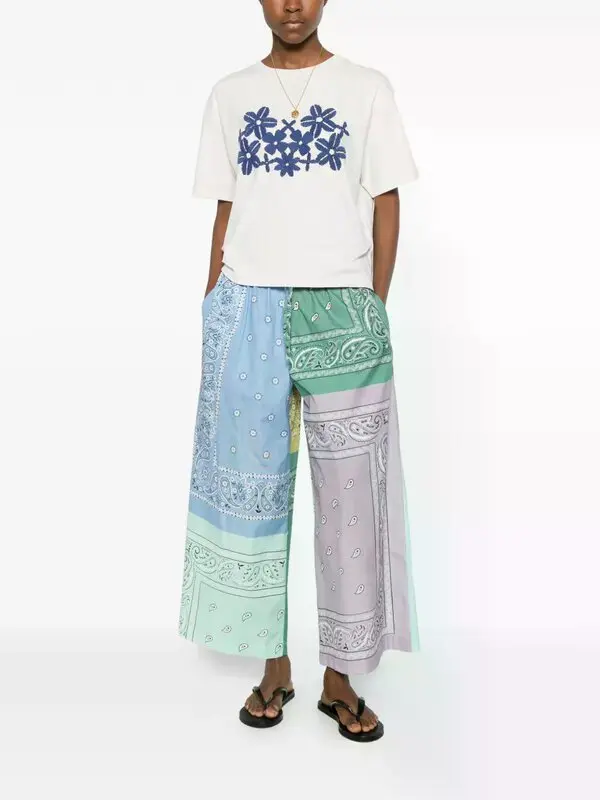 Max Mara Patchwork Bandana Print Trousers