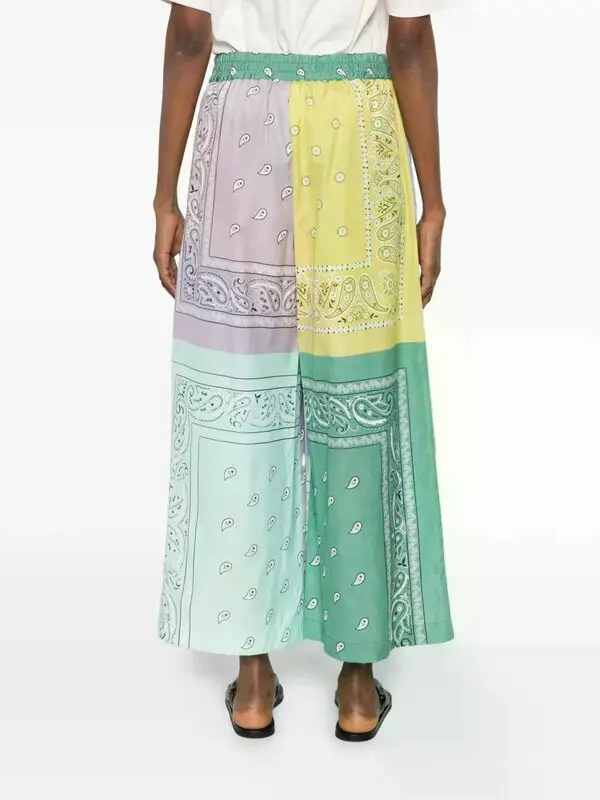 Max Mara Patchwork Bandana Print Trousers