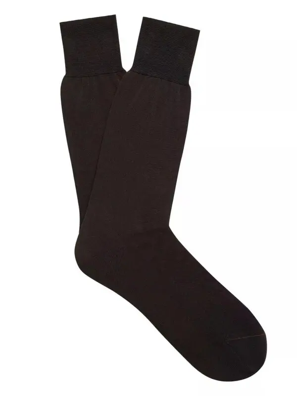 Zegna Cotton Ankle Socks - Grey