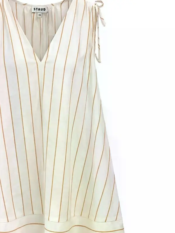 Staud Elena Striped Mini Dress