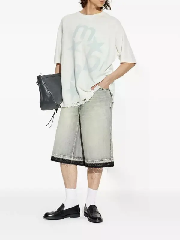 MISBHV Logo-print Distressed T-shirt