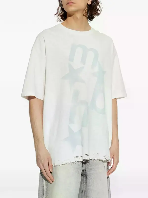 MISBHV Logo-print Distressed T-shirt